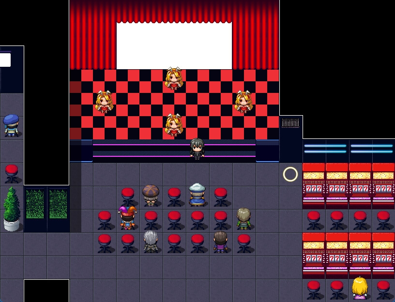 エロ同人傑作選 : RPGツクールMV・MZ用マップチップ/タイルセット『ナイトクラブ・SF・サイバーパンク・秘密基地・闇カジノ』 現代やファンタジーでもお使いいただけます