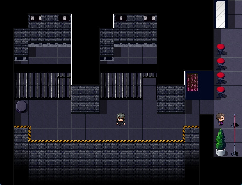 エロ同人傑作選 : RPGツクールMV・MZ用マップチップ/タイルセット『ナイトクラブ・SF・サイバーパンク・秘密基地・闇カジノ』 現代やファンタジーでもお使いいただけます