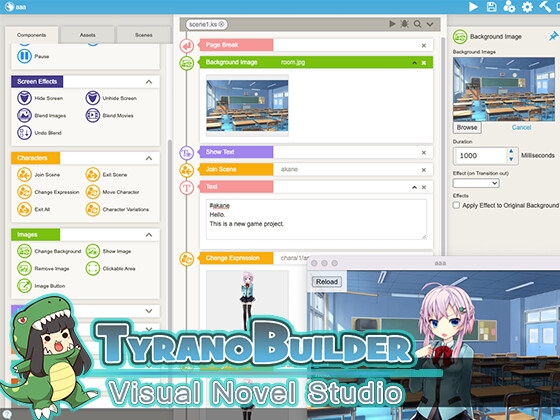 TyranoBuilder Visual Novel Studio [STRIKE WORKS] | DLsite 同人