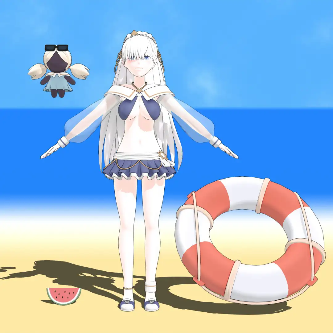 Anastasia (swimsuit) MMD model data - echichimato Newest doujinshi and erotic game download ...
